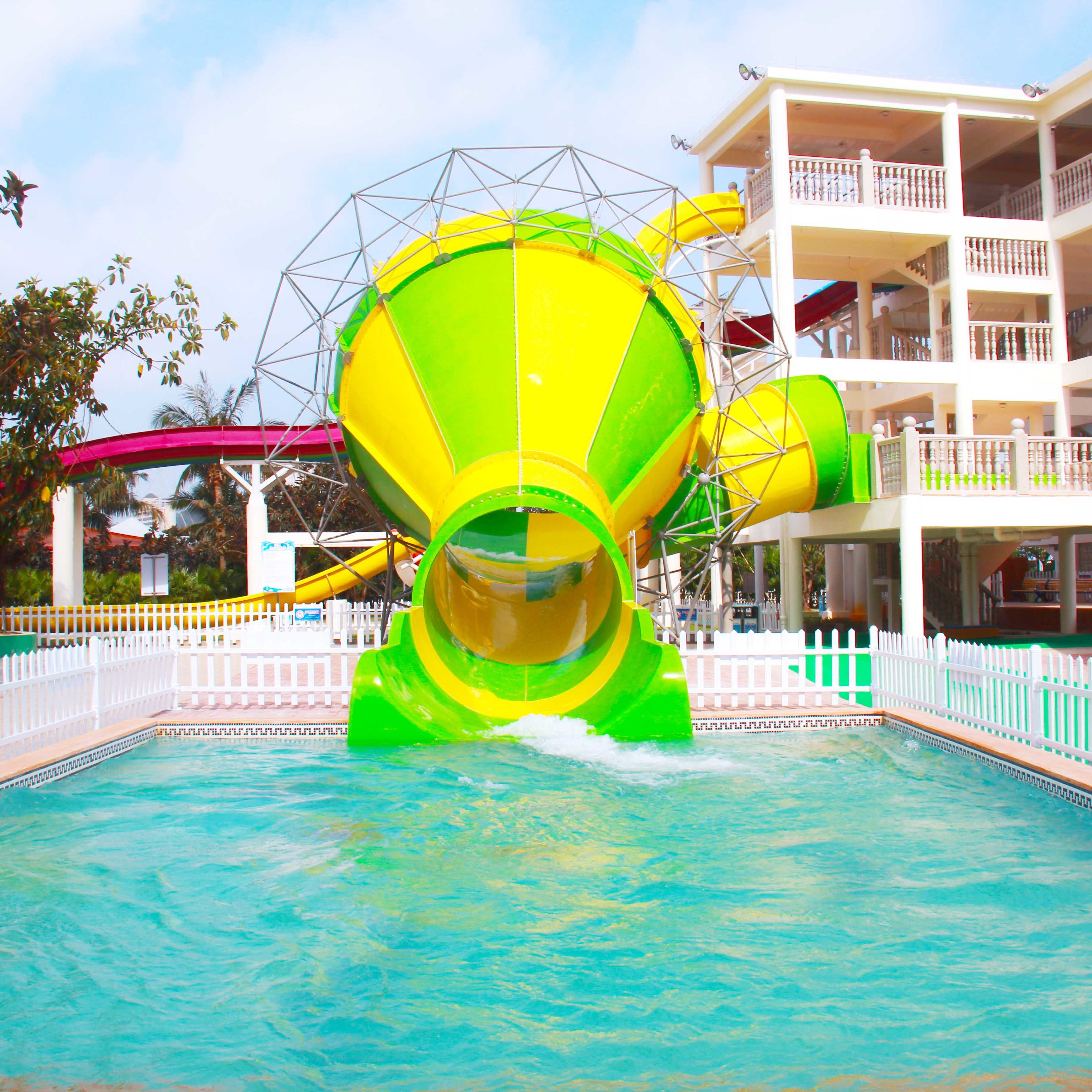 Comercial Indoor Water Play Small Slide / Water Park Ride 100m3/Hr ...